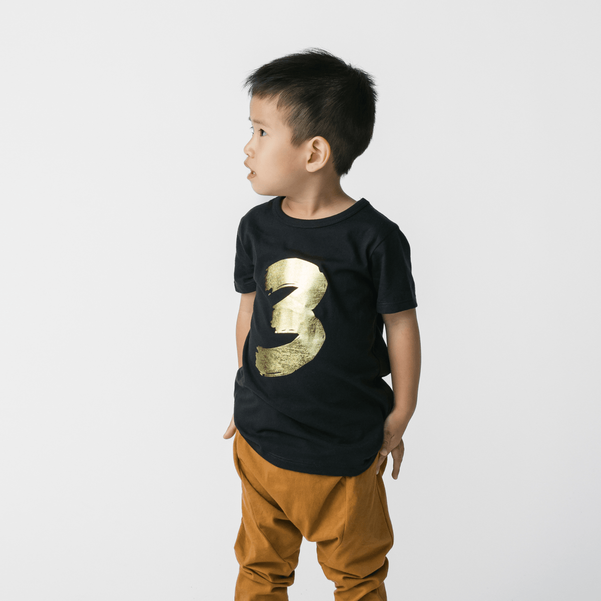 Kids Organic Graphic Birthday Number T-Shirts | mini mioche